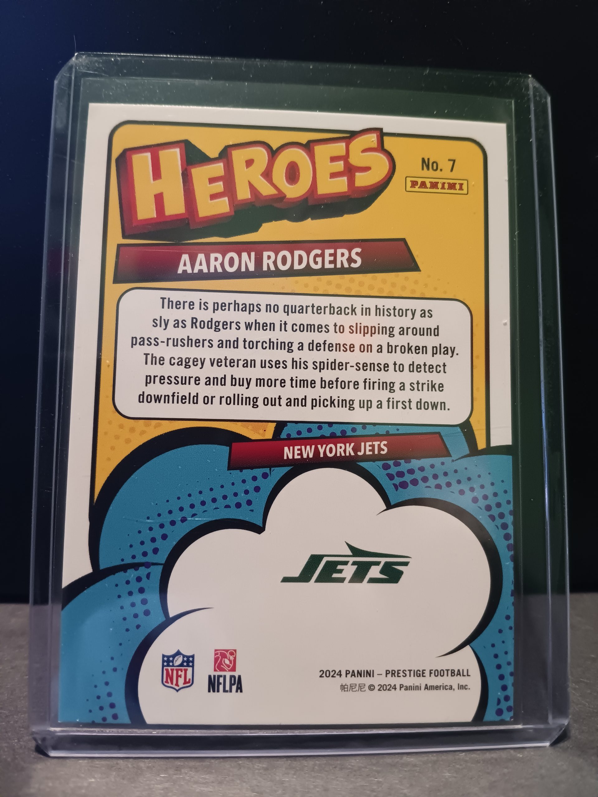 Aaron Rodgers Prestige Heroes Card # 7